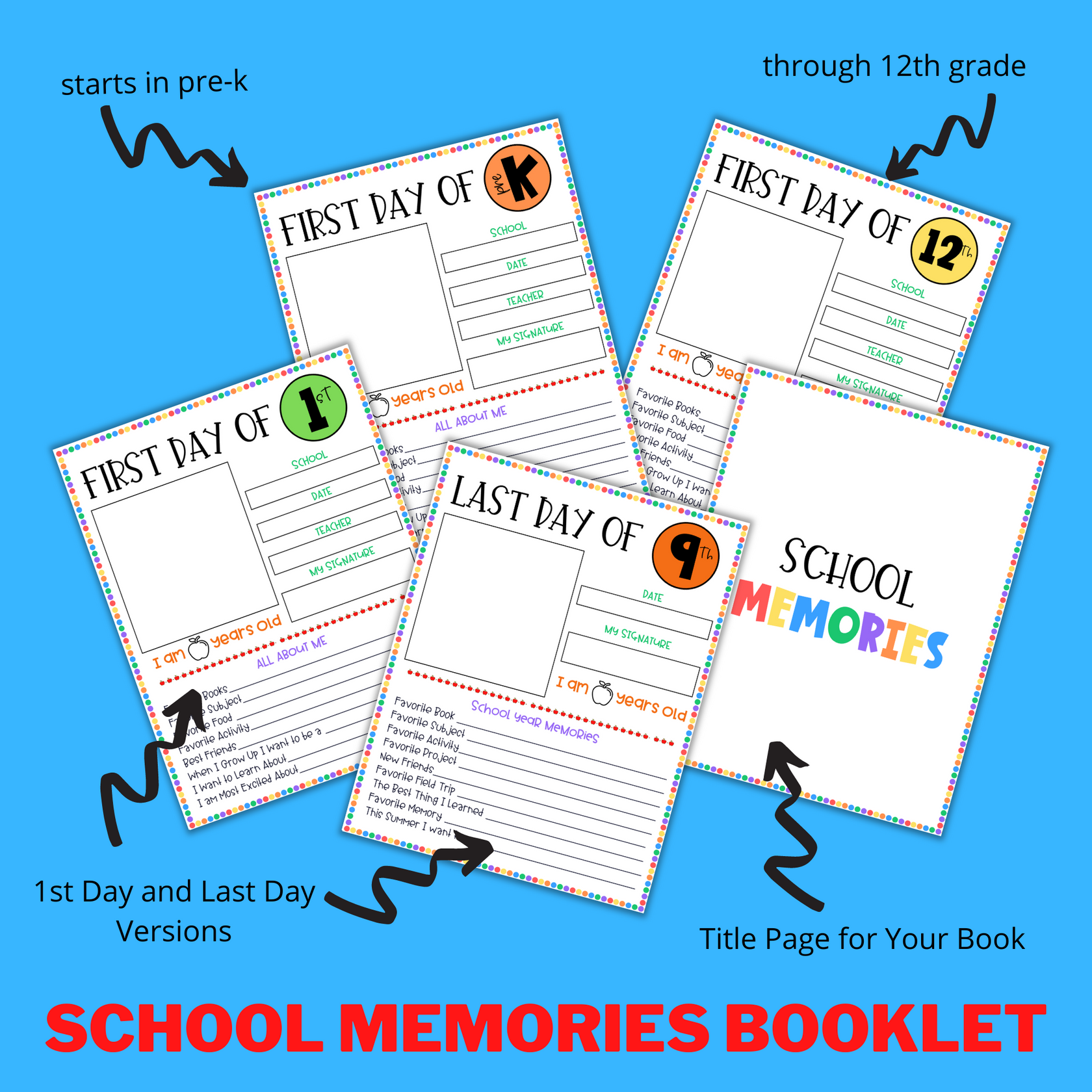 School Memory Book | School Memory Journal – Shop Organized Chaos Blog
